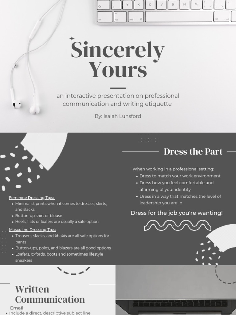 Professional Communication Etiquette Guide | PDF | Communication | Conversation