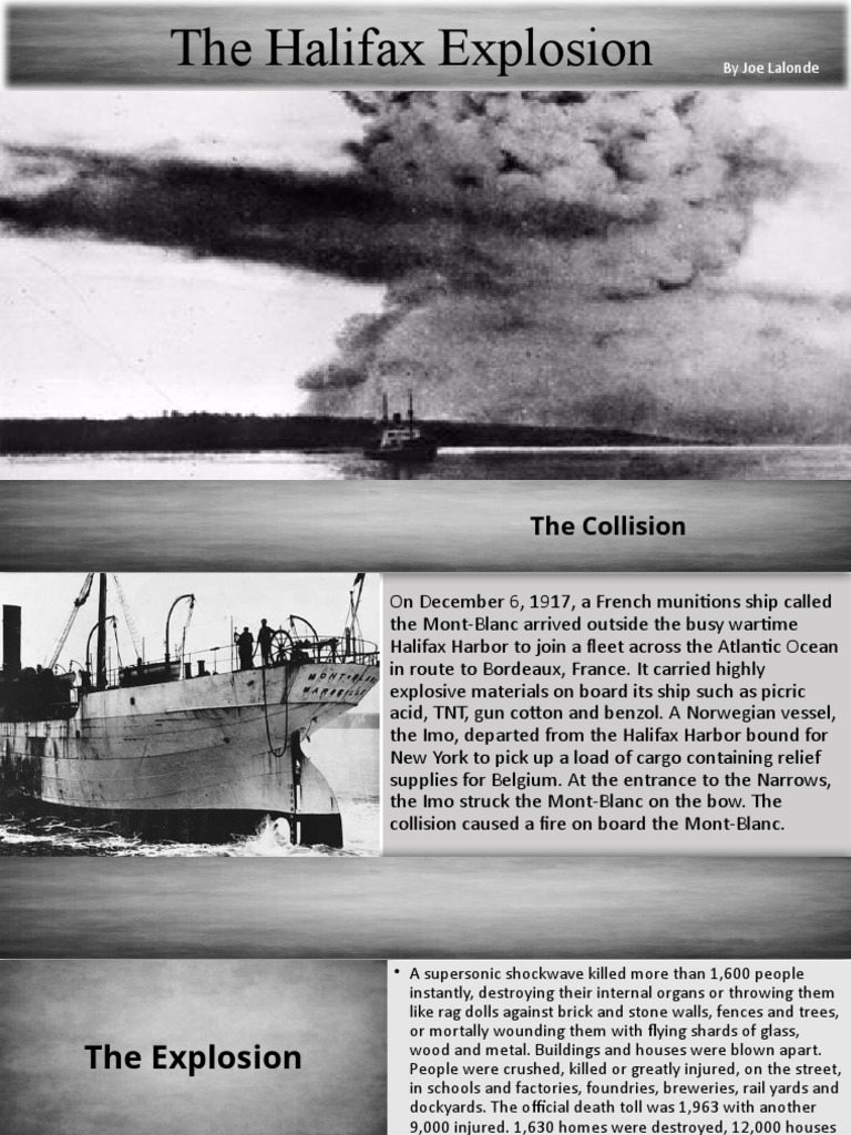 The Halifax Explosion Culminating | PDF | Water Transport | Shipping