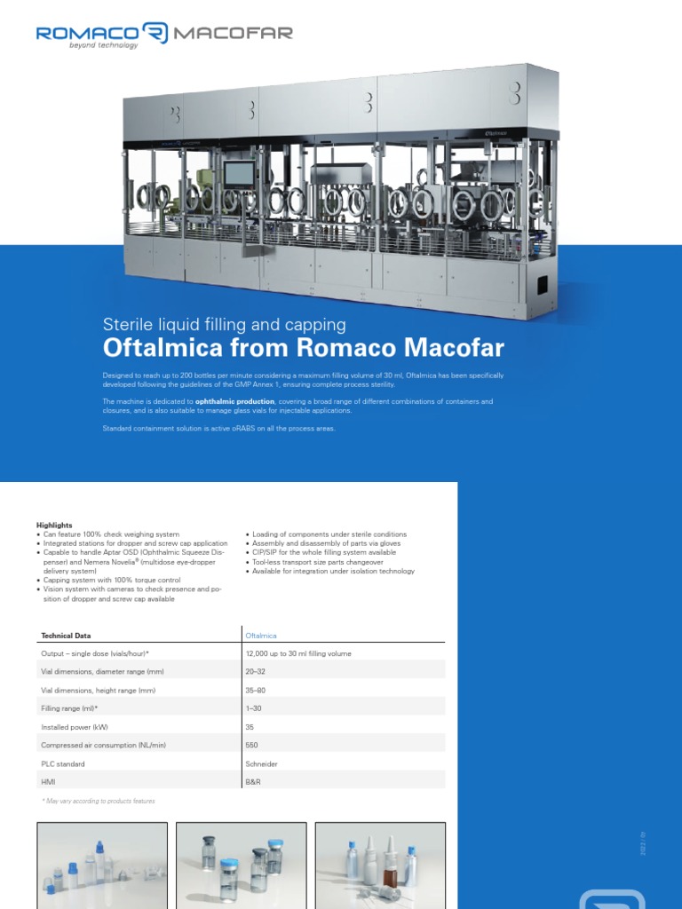 Romaco DB Macofar Oftalmica-EN | PDF