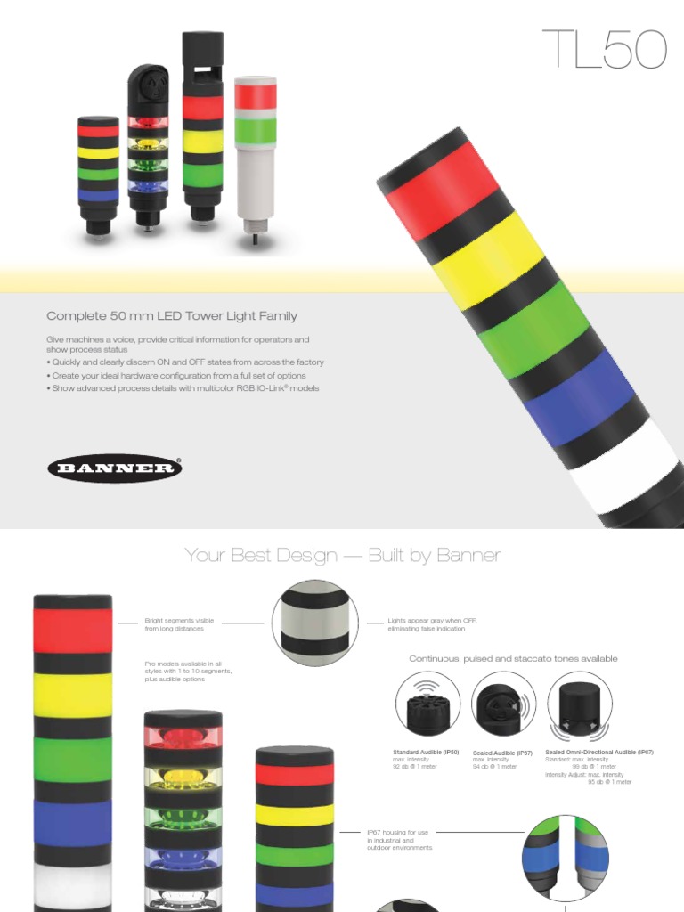 Banner TL50 205259 062018 en | PDF | Color | Manufactured Goods