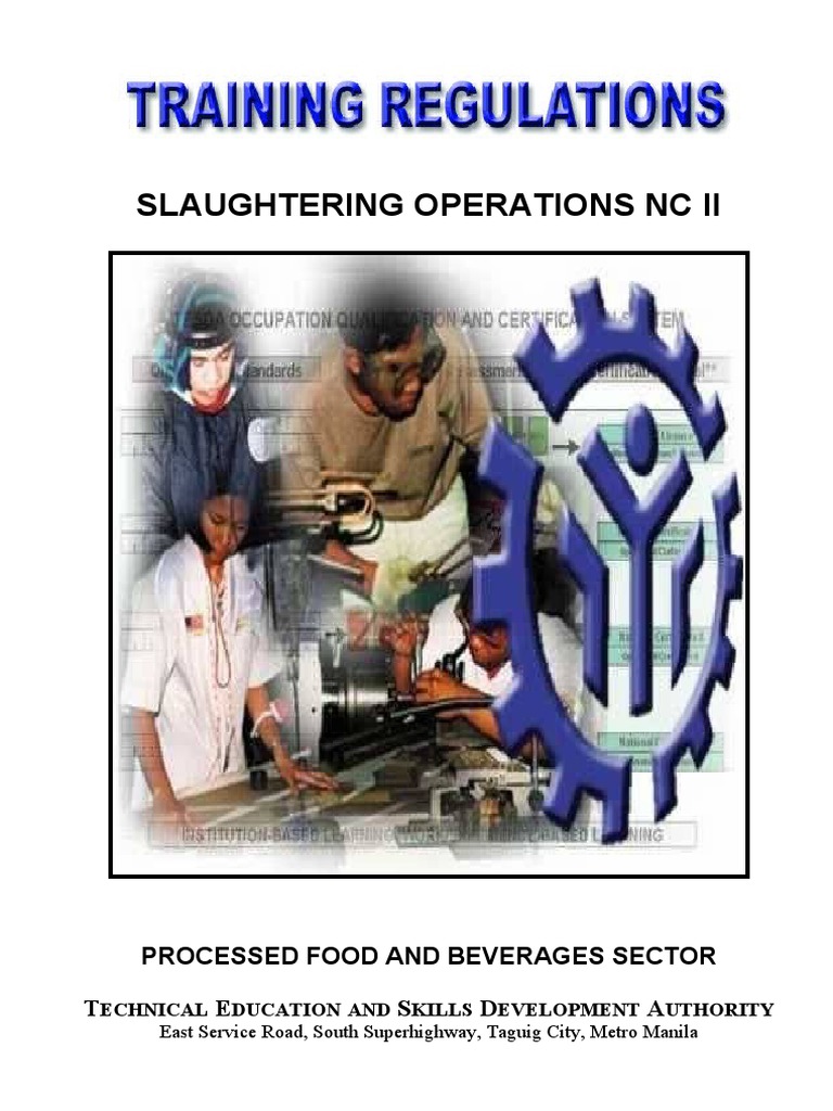 TR - Slaughtering Operations NC II | PDF | Occupational Safety And ...