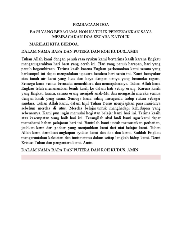 Pembacaan Doa | PDF