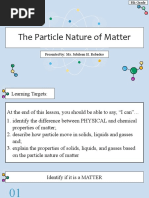 Lesson Plan Particle Nature of Matter | PDF | Evaporation | Water