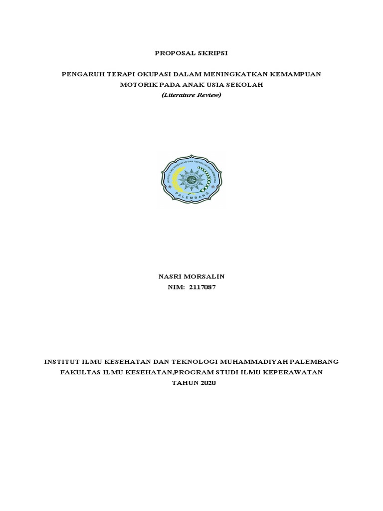 Proposal Fix Nasri | PDF | Karier & Perkembangan | Pengembangan Diri