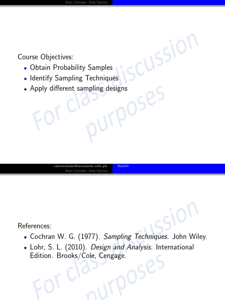 Stat 233 | PDF | Sampling (Statistics) | Unemployment