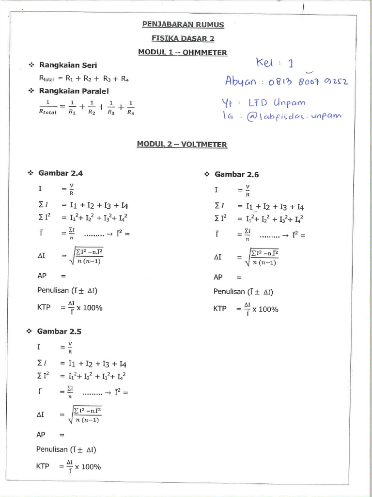 Penjabaran Rumus | PDF