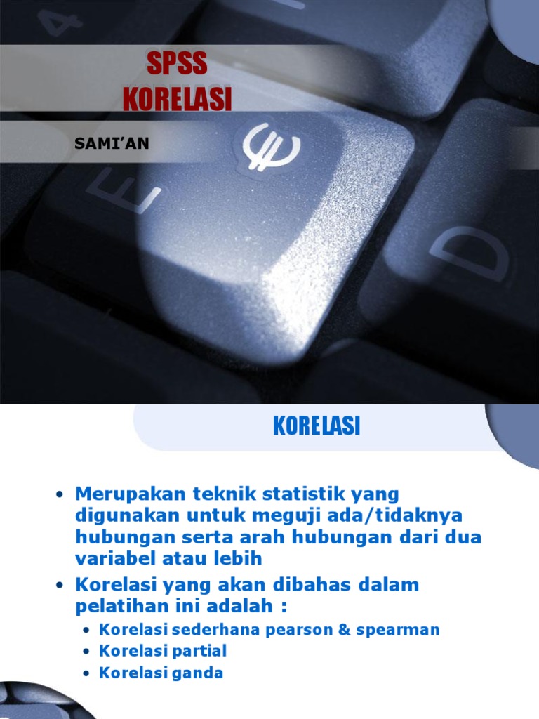 BAB 6 SPSS - KORELASI - Dan - REGRESI | PDF