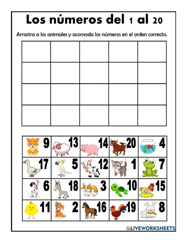 Recorta y Pega El Numero en El Recuadro Correspondiente | PDF