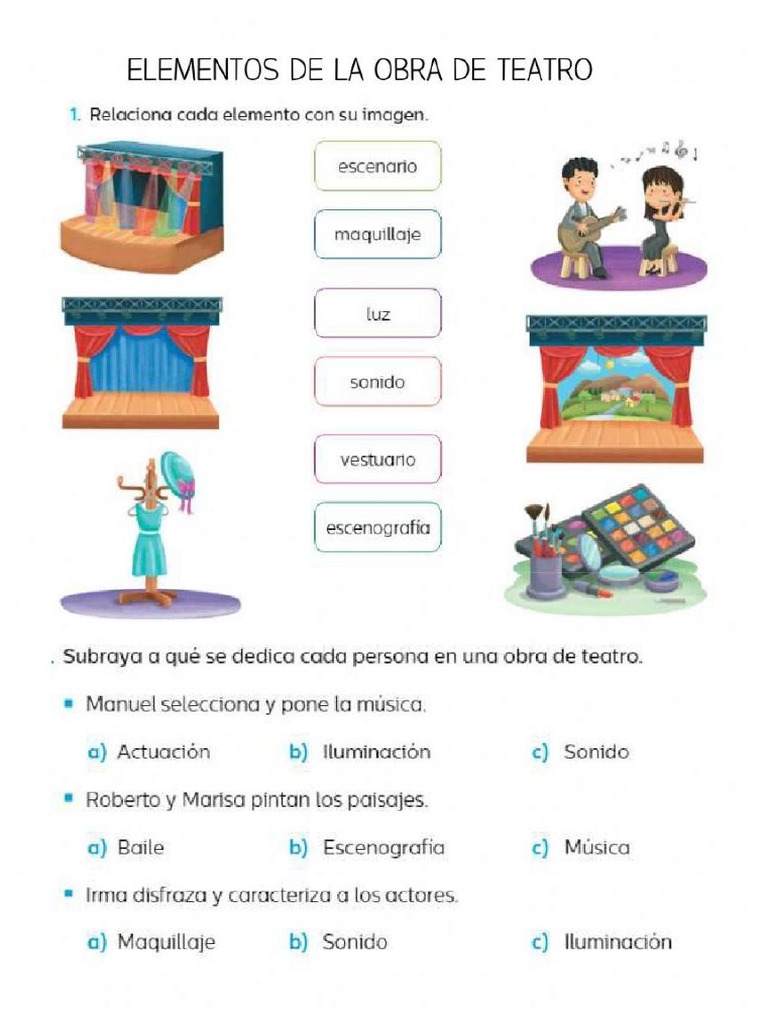 Tarea de Lengua y Literatura (El Teatro) | PDF