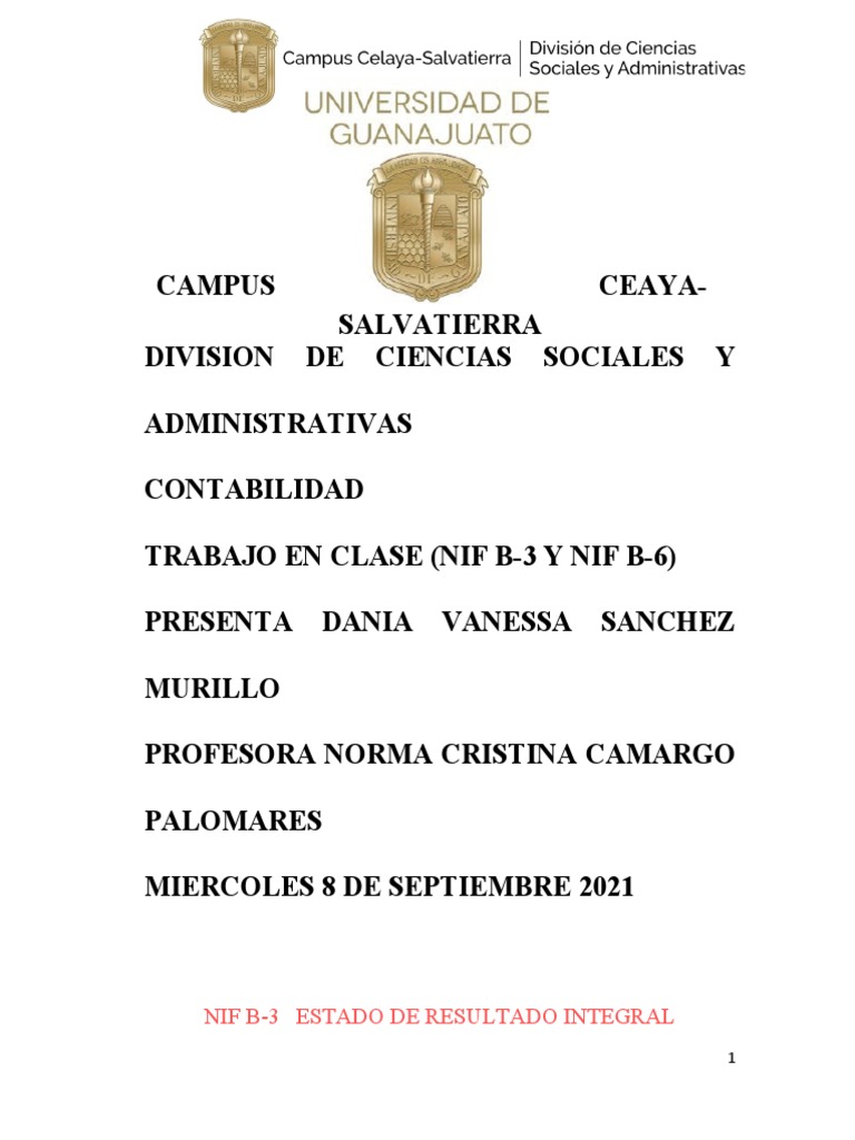 Estructura del Estado de Resultados NIF | PDF | Contabilidad | Economias