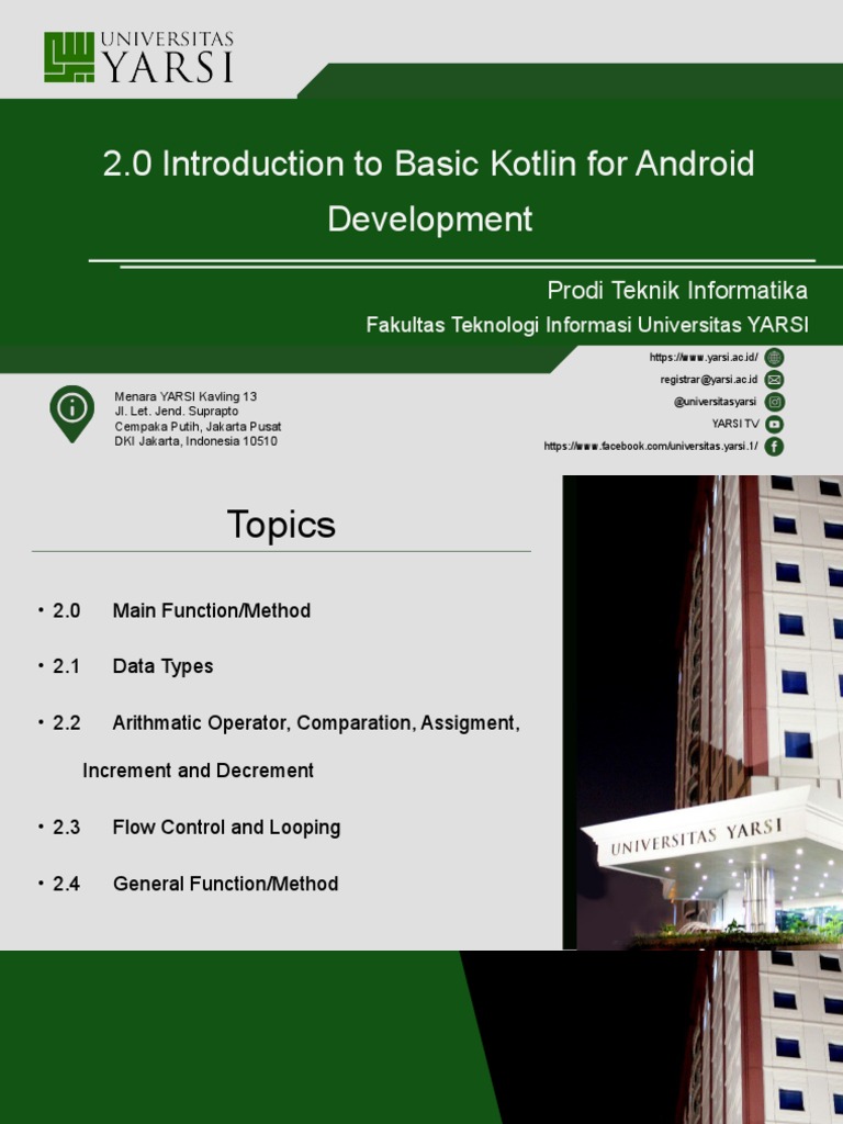 Introduction To Kotlin V 1 0 1 Pdf Data Type Variable Computer Science