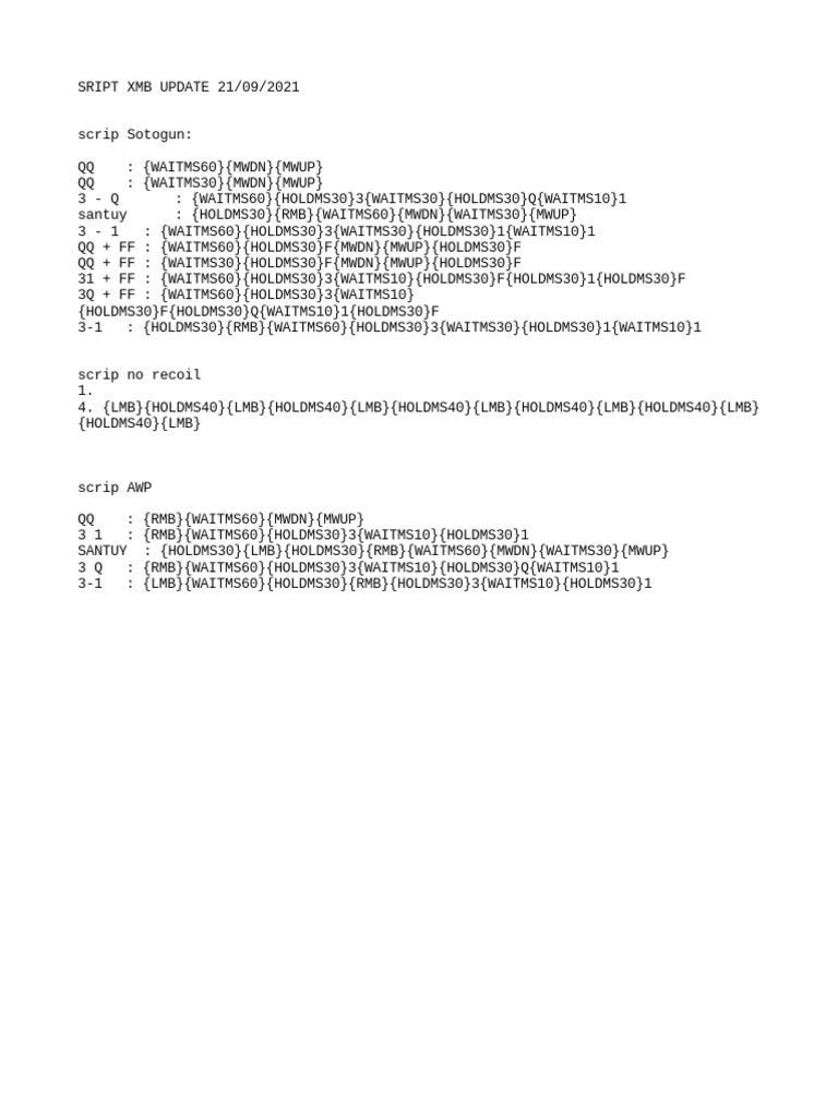 Script Point Blank Macro | PDF