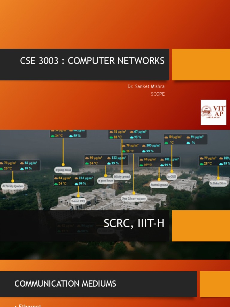 Cse 3003: Computer Networks: Dr. Sanket Mishra Scope | PDF | Network ...