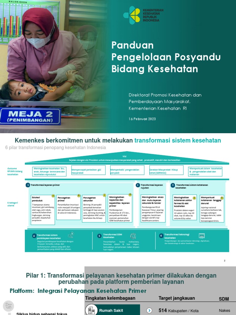 Paparan Panduan Pengelolaan Posyandu | PDF