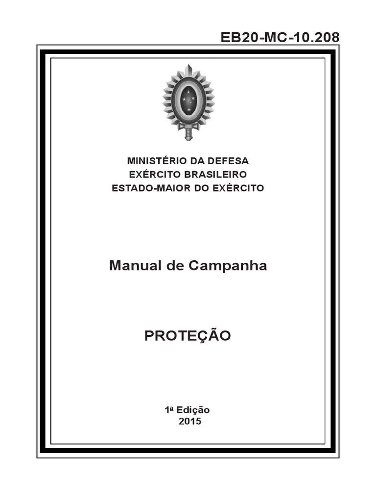 EB20-MC-10.208: Ministério Da Defesa Exército Brasileiro Estado-Maior ...