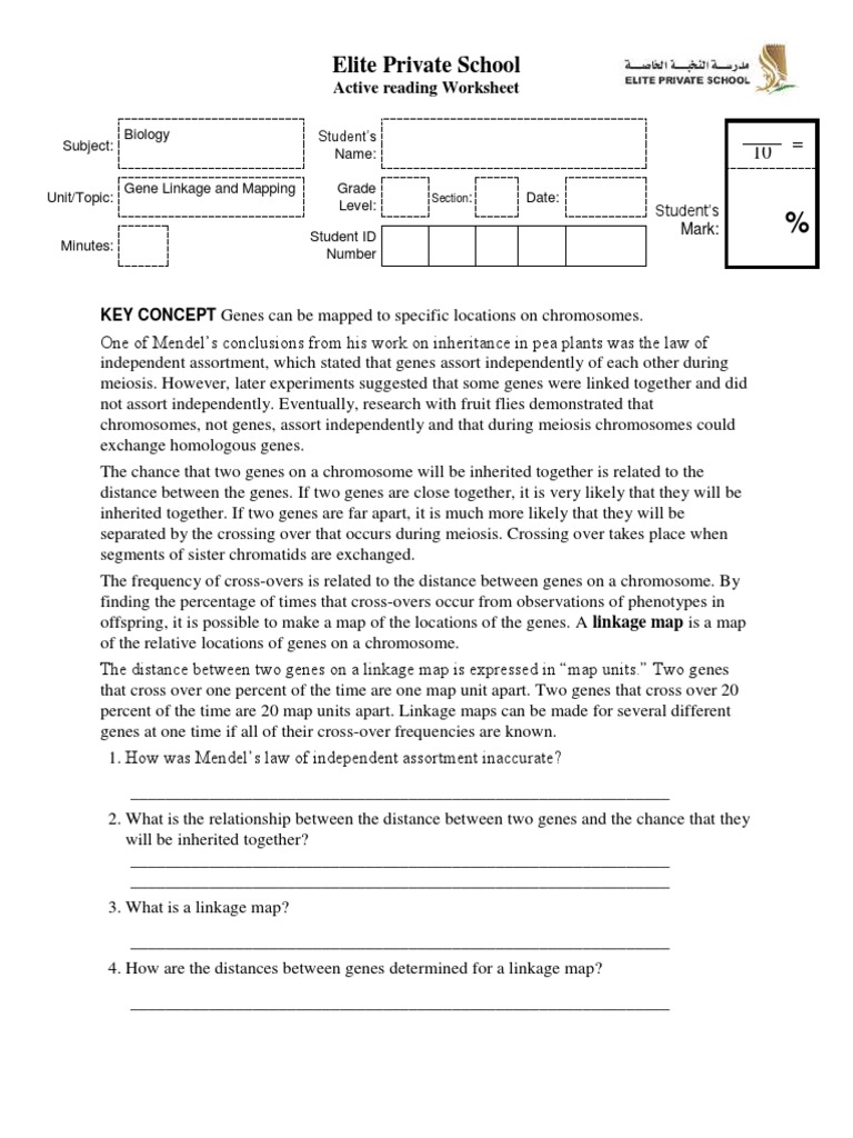 Active Pdf Genetic Linkage Gene