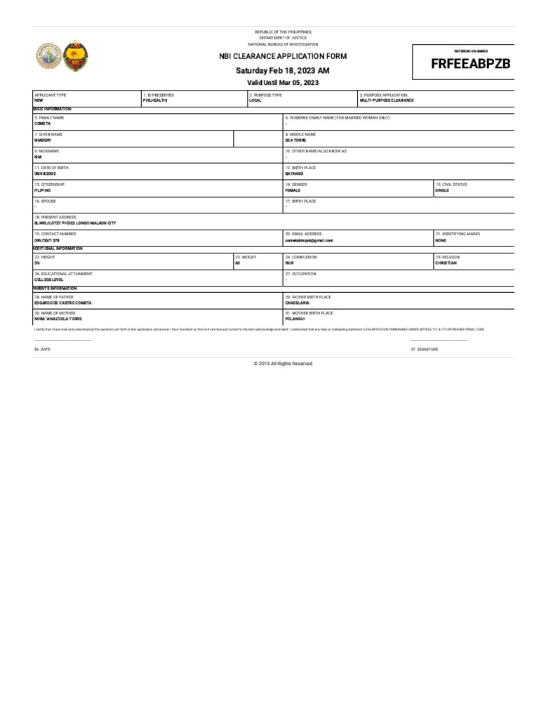 Nbi Clearance | PDF | Social Institutions | Justice