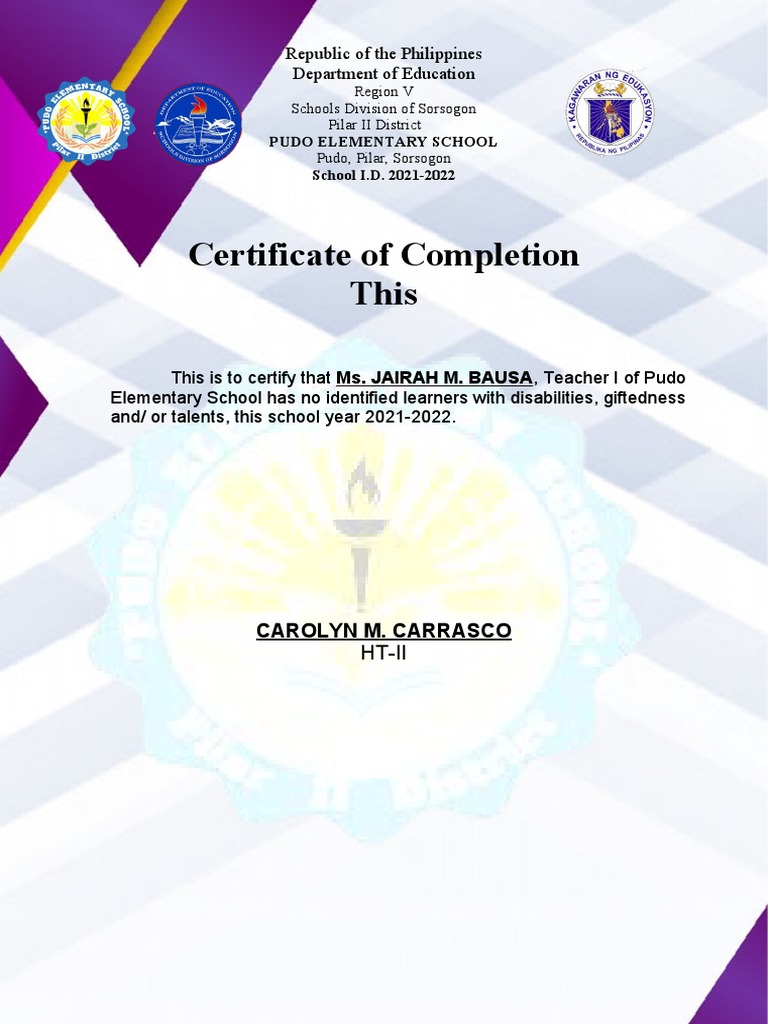 Certificate Esat | PDF