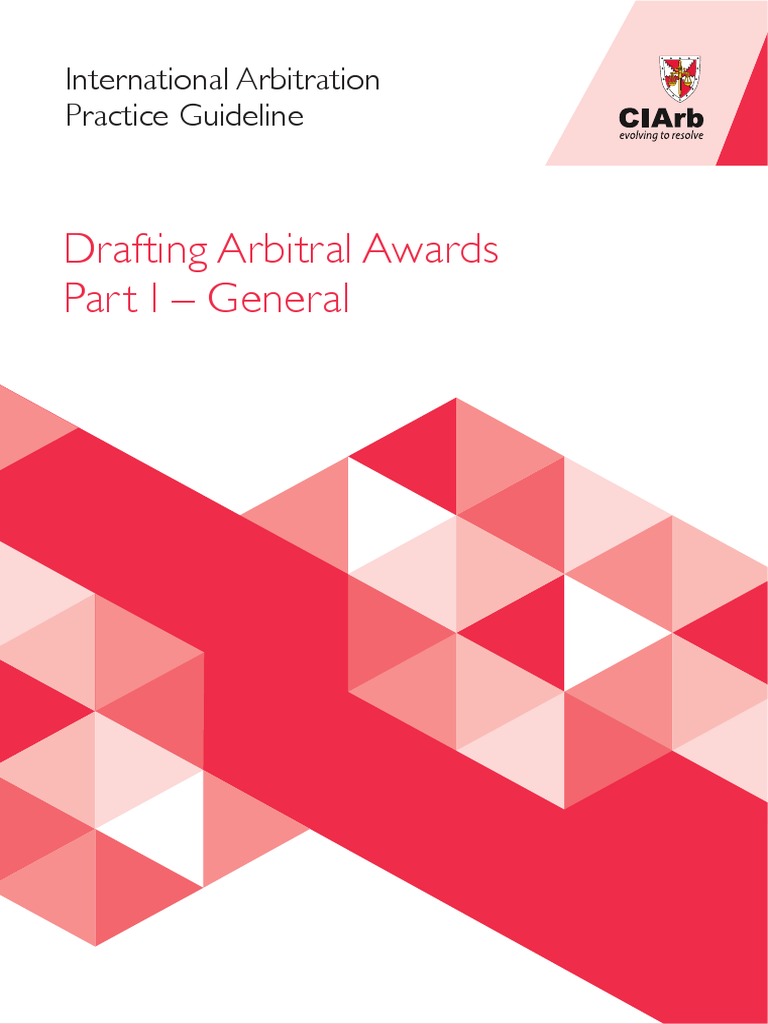 Drafting Arbitral Awards Part I - General 2021 | PDF | Arbitration ...