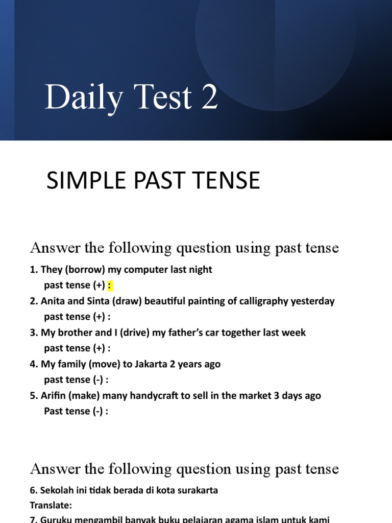 Daily Test 2 XI | PDF