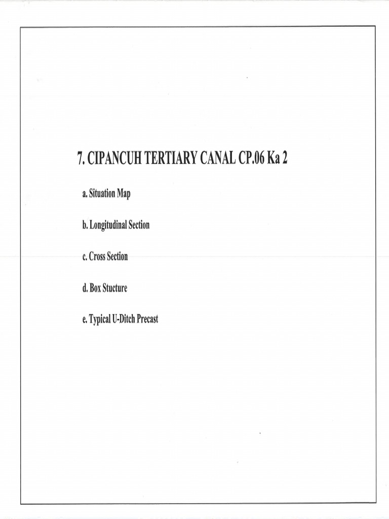7.cipancuh Tertiary Canal CP.06 Ka2 | PDF
