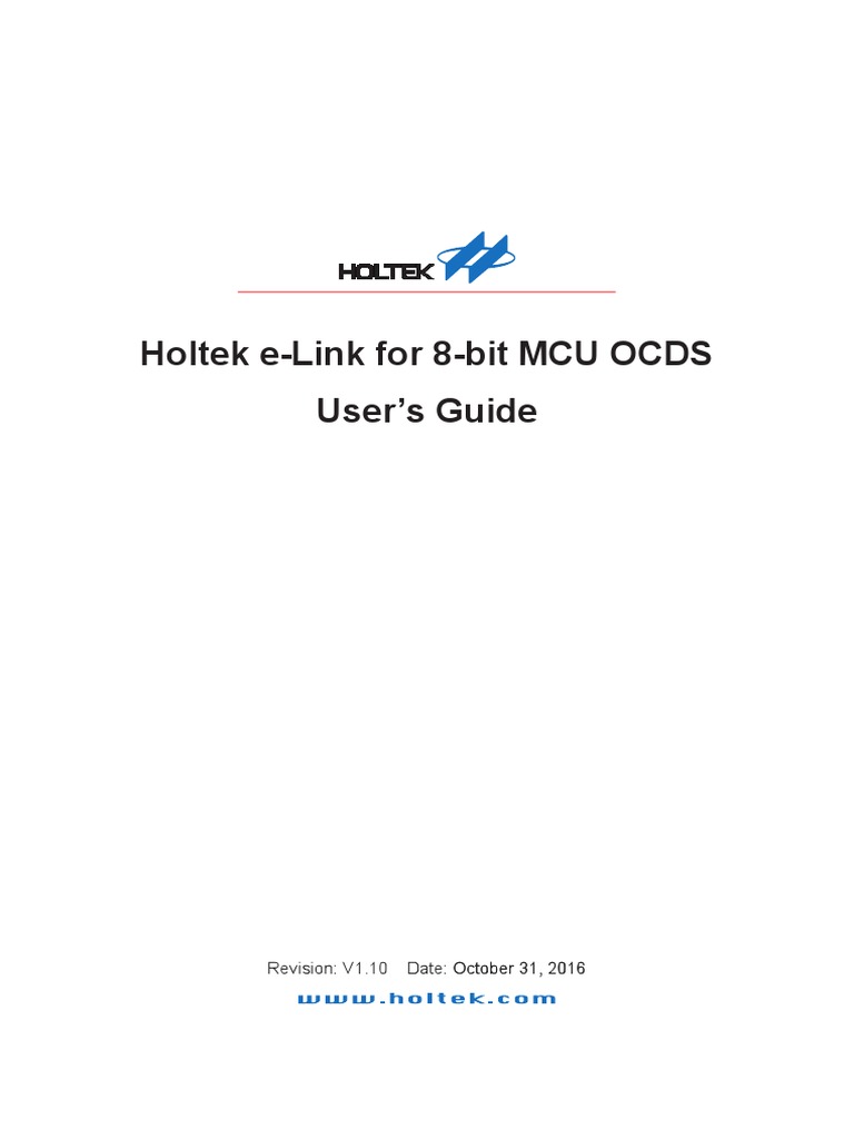 Holtek E-Link For 8-Bit MCU OCDS User S Guide en | PDF | Microcontroller | Power Supply