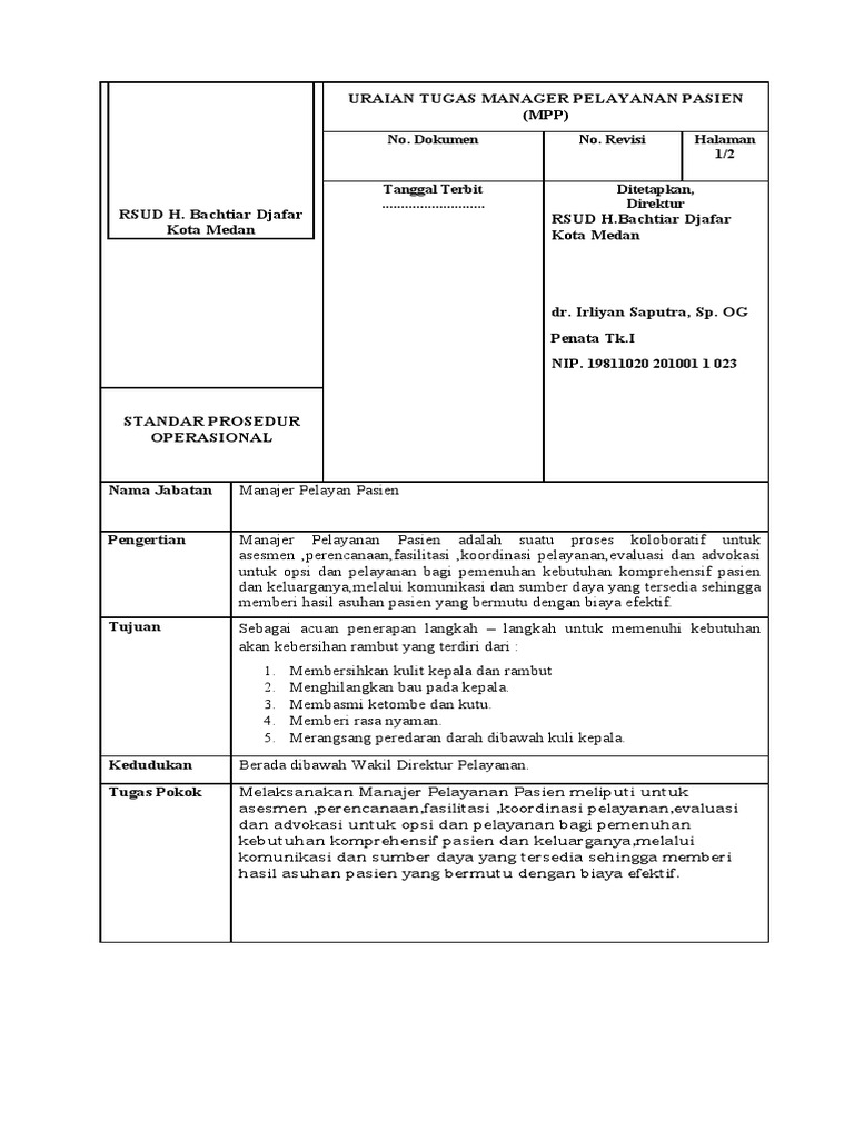 Spo Uraian Tugas MPP | PDF