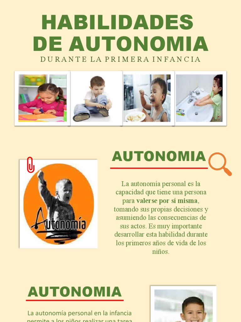 Fomentando la Autonomía en Niños | PDF