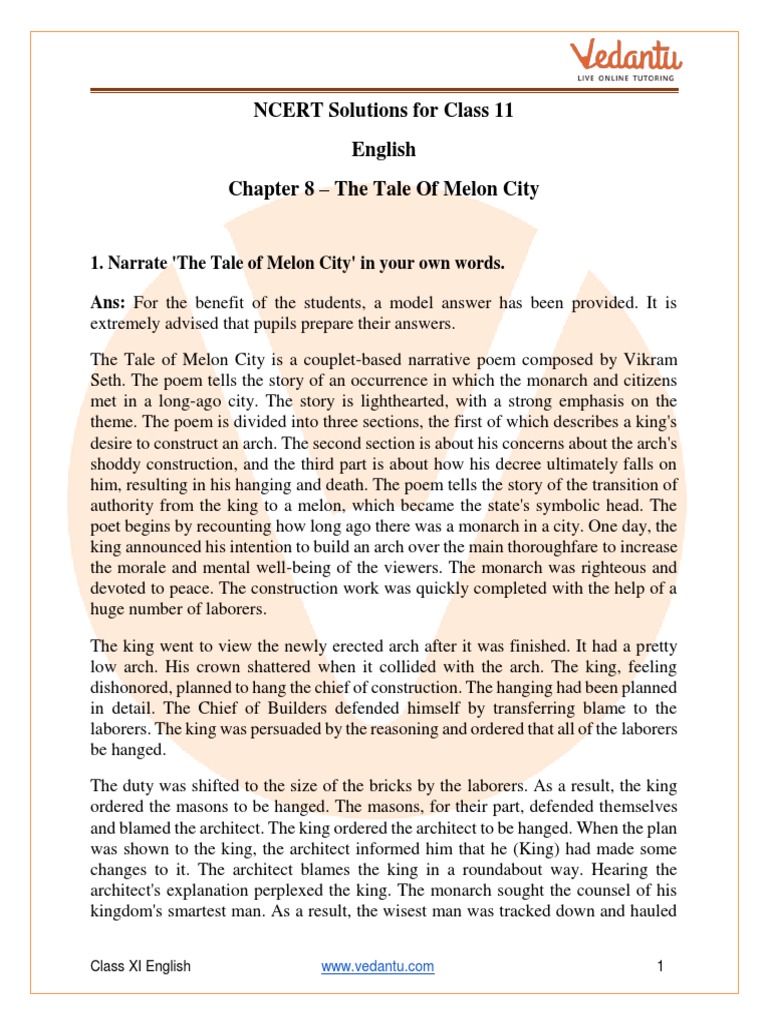 Class 11 English Snapshots Chapter 8 | PDF | Irony | Humour