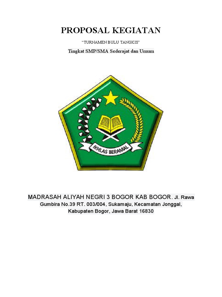 Proposal Kegiatan | PDF | Gaya Hidup