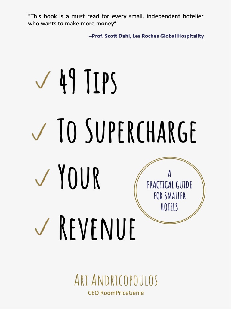 49 Tips To Supercharge Your Revenue Ari Andricopoulos RoomPriceGenie ...