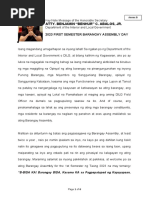 PDF Editable Barangay Assembly TARP 2ND SEM 2022 | PDF