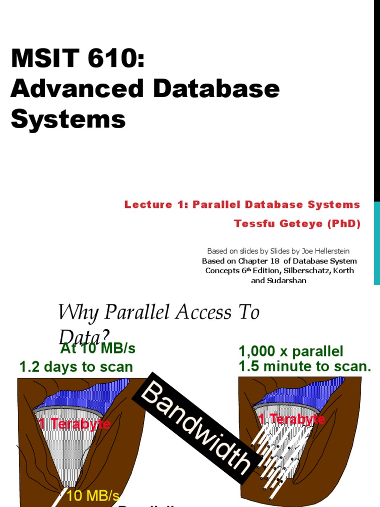 Lecture 1 Parallel Databases | PDF | Databases | Parallel Computing