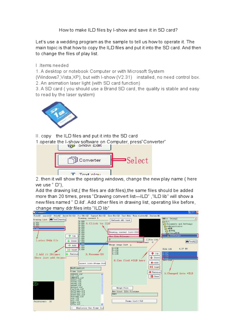 How To Make ILD Files by I-Show | PDF