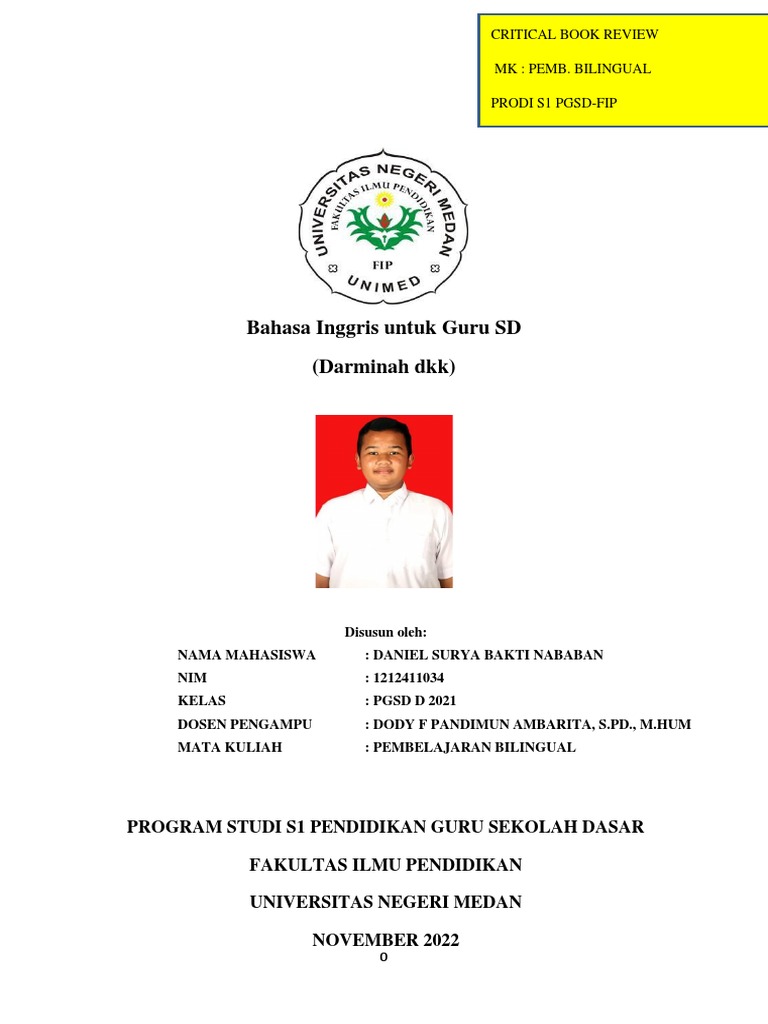 CBR Pembelajaran Bilingual Daniel Nababan | PDF | Seni & Disiplin ...