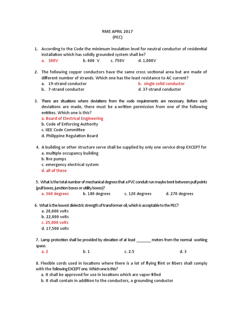 Rme April 2017 | PDF | Electrical Resistance And Conductance | Series ...
