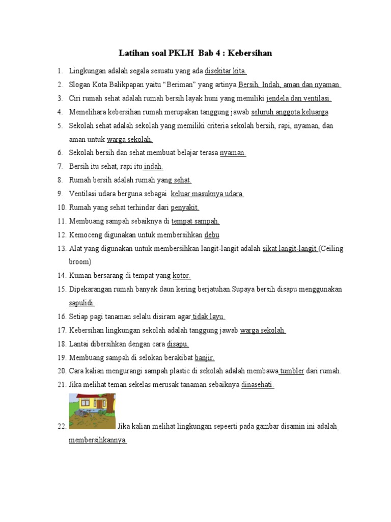 Latihan Soal PKLH Bab 4 | PDF