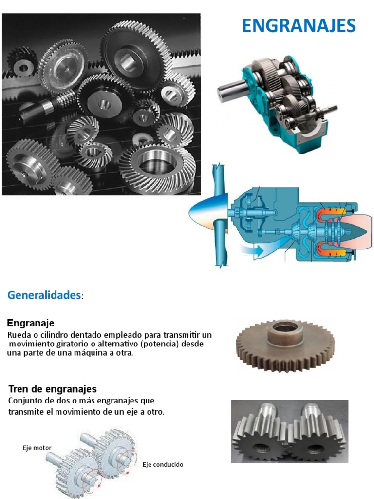 Tipos y Usos de Engranajes en Máquinas | PDF | Engranaje | Ingeniería ...