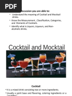 Lesson 8 PPT - Cocktail Mixing | PDF | Cocktails | Drink