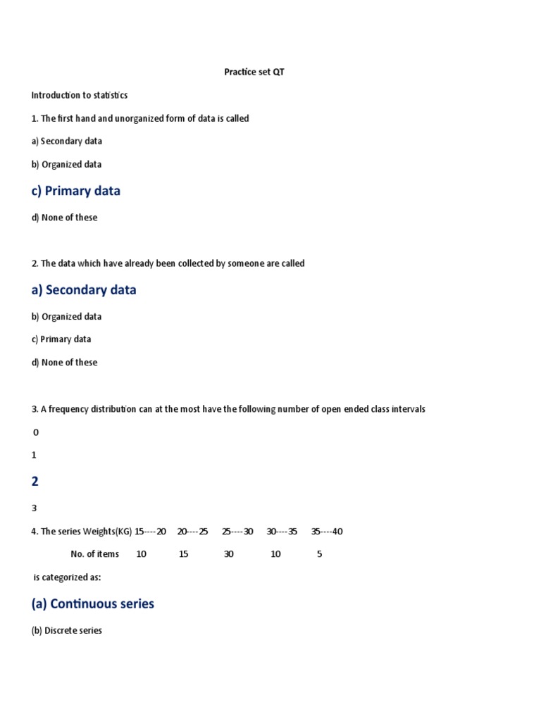 QT MCQ Solve | PDF | Mean | Linear Regression