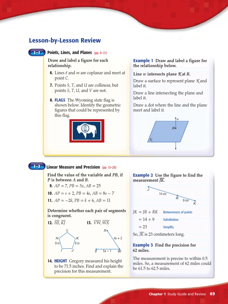 California Geometry Concepts Review | PDF | Elementary Mathematics | Euclid