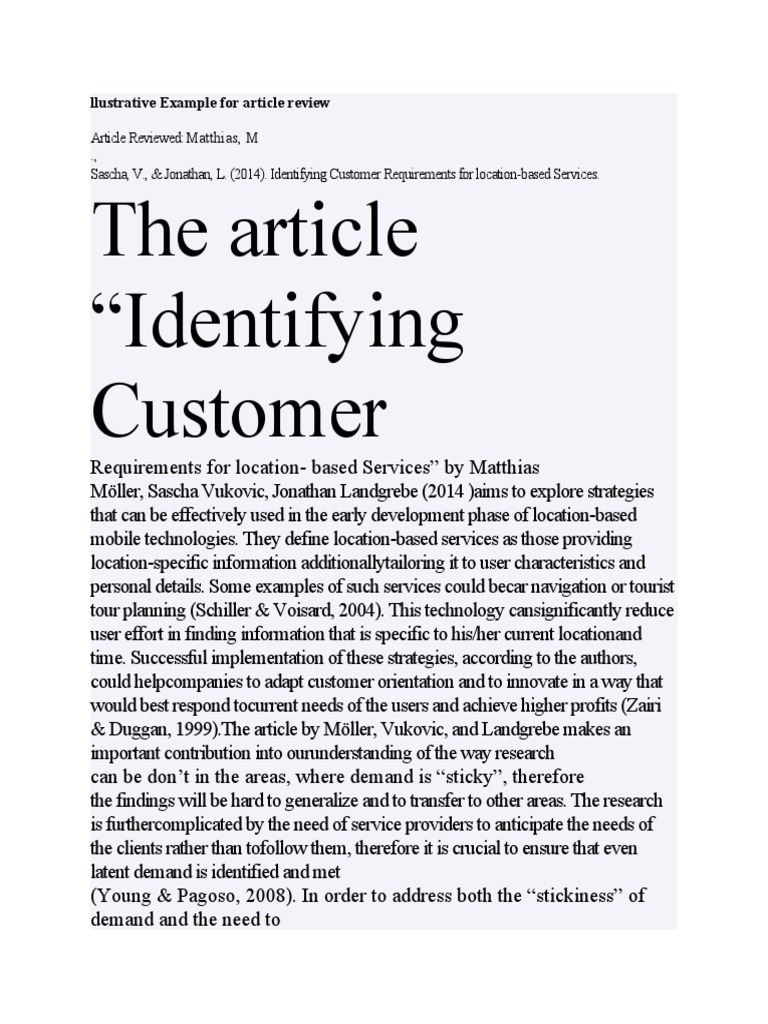 Llustrative Example For | PDF | Experiment | Innovation