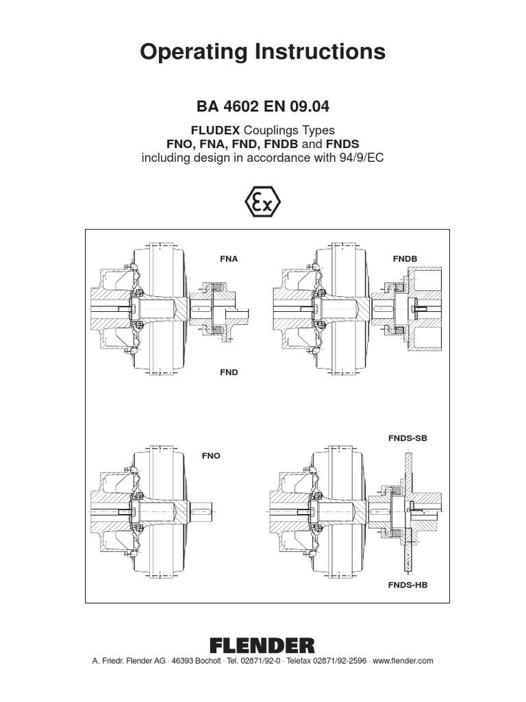 FLUDEX COUPLING Manual | PDF | Fuse (Electrical) | Engineering Tolerance