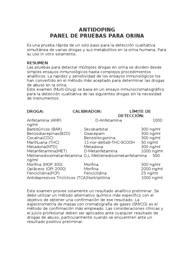 ANTIDOPING | PDF | Drogas | Farmacología