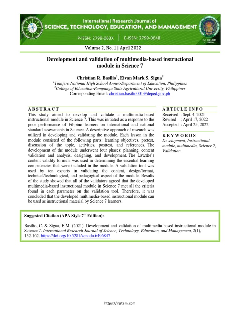 Sample Paper With Validation | PDF | Educational Technology | Learning