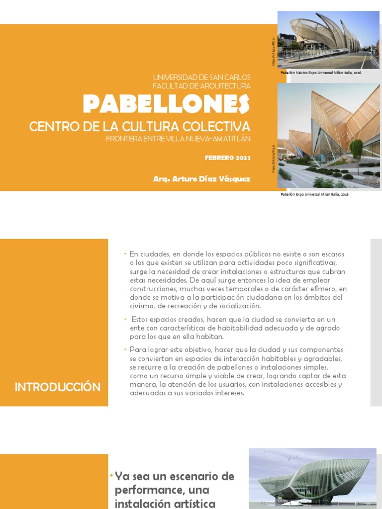 Pabellón: Características y tipos de estas estructuras temporales | PDF