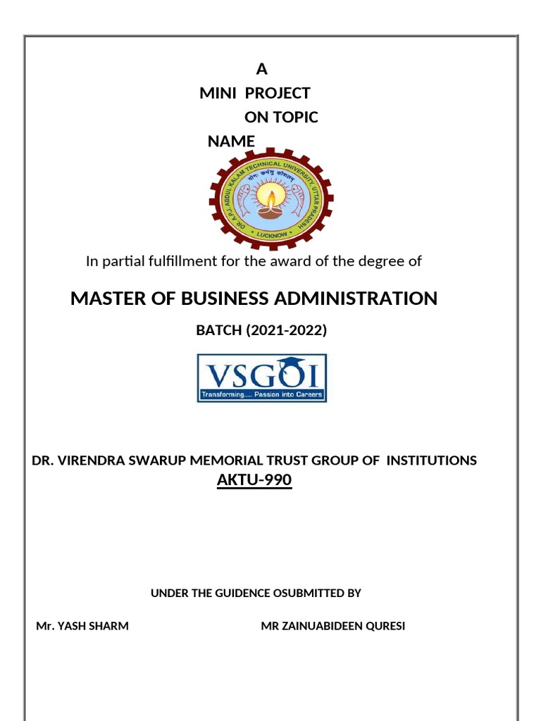 Mba 1st Year Project | PDF | Retail | E Commerce