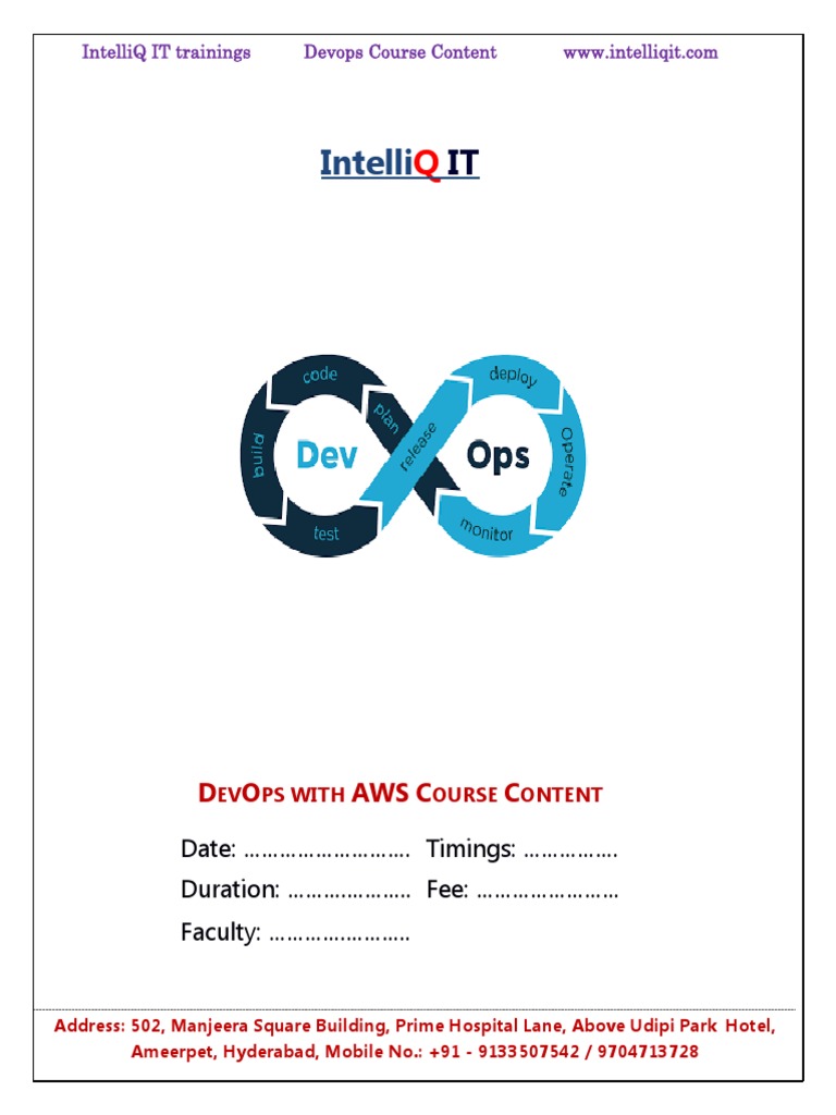 IntelliQ IT Devops Course Content | PDF
