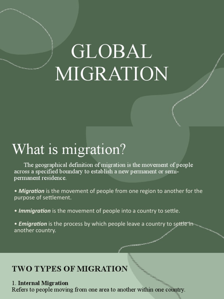 Understanding Global Migration Dynamics | PDF | Human Migration ...