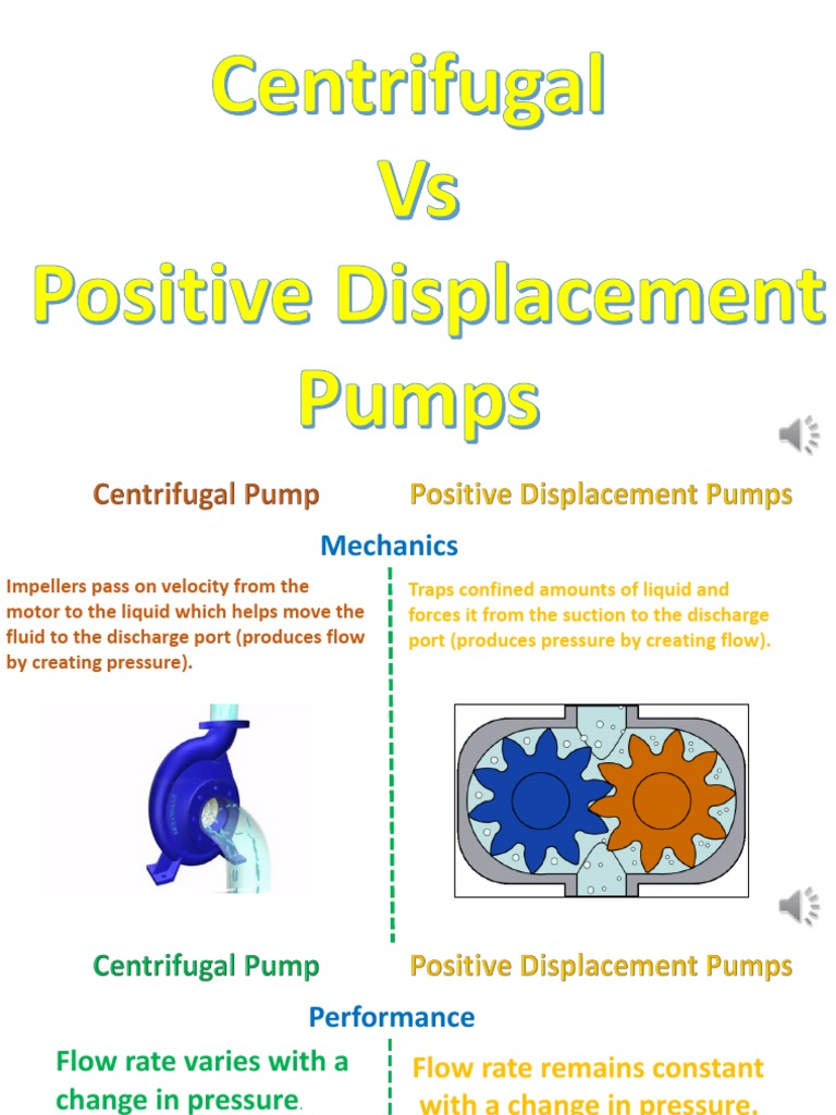 Centrifugal Vs PDP Pump | PDF